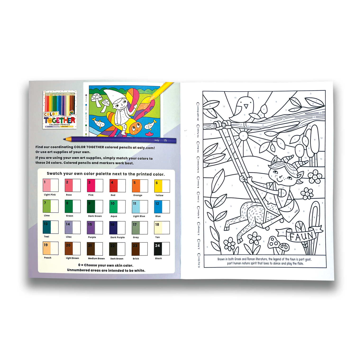 Color By Number Coloring Book- Mythical Friends – The Little NY