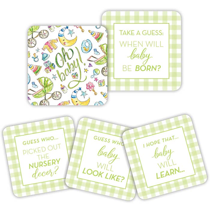 Baby Shower Conversation Coasters – The Little NY
